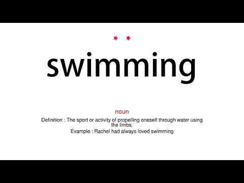 How to pronounce swimming - Vocab Today