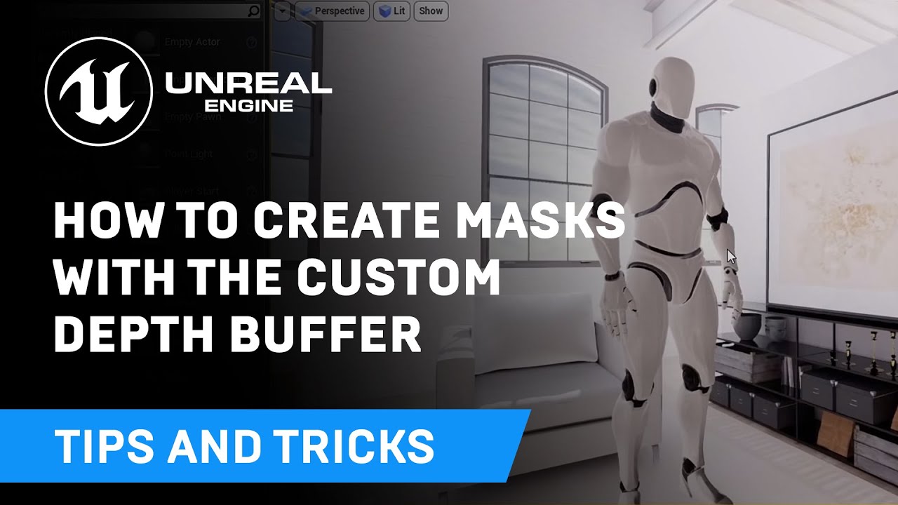Ue4 Creating Masks With The Custom Depth Buffer Unreal Engine Youtube Darknessfx Gamedev