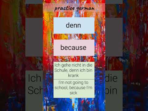 denn - Practice German with Examples