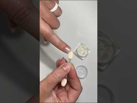 CHROME French Tip Dip Powder Nails #dippowdernails #nails #frenchnails