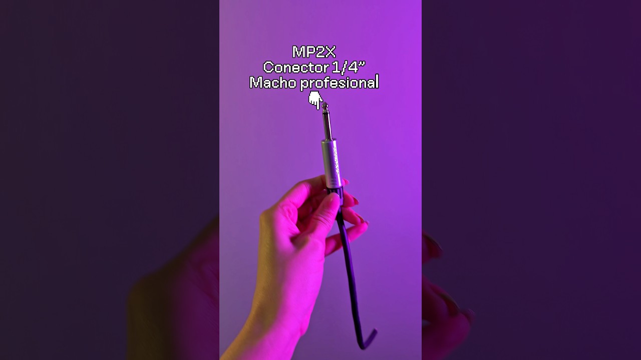 MP2X: conector 1/4” macho profesional