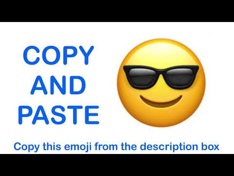 Smiling Face with Sunglasses EMOJI ( APPLE ) - COPY and PASTE π