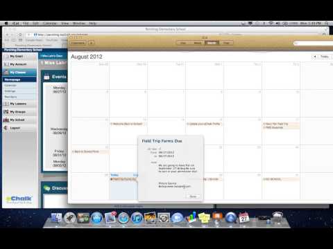 How to Subscribe to eChalk Calendars in iCal