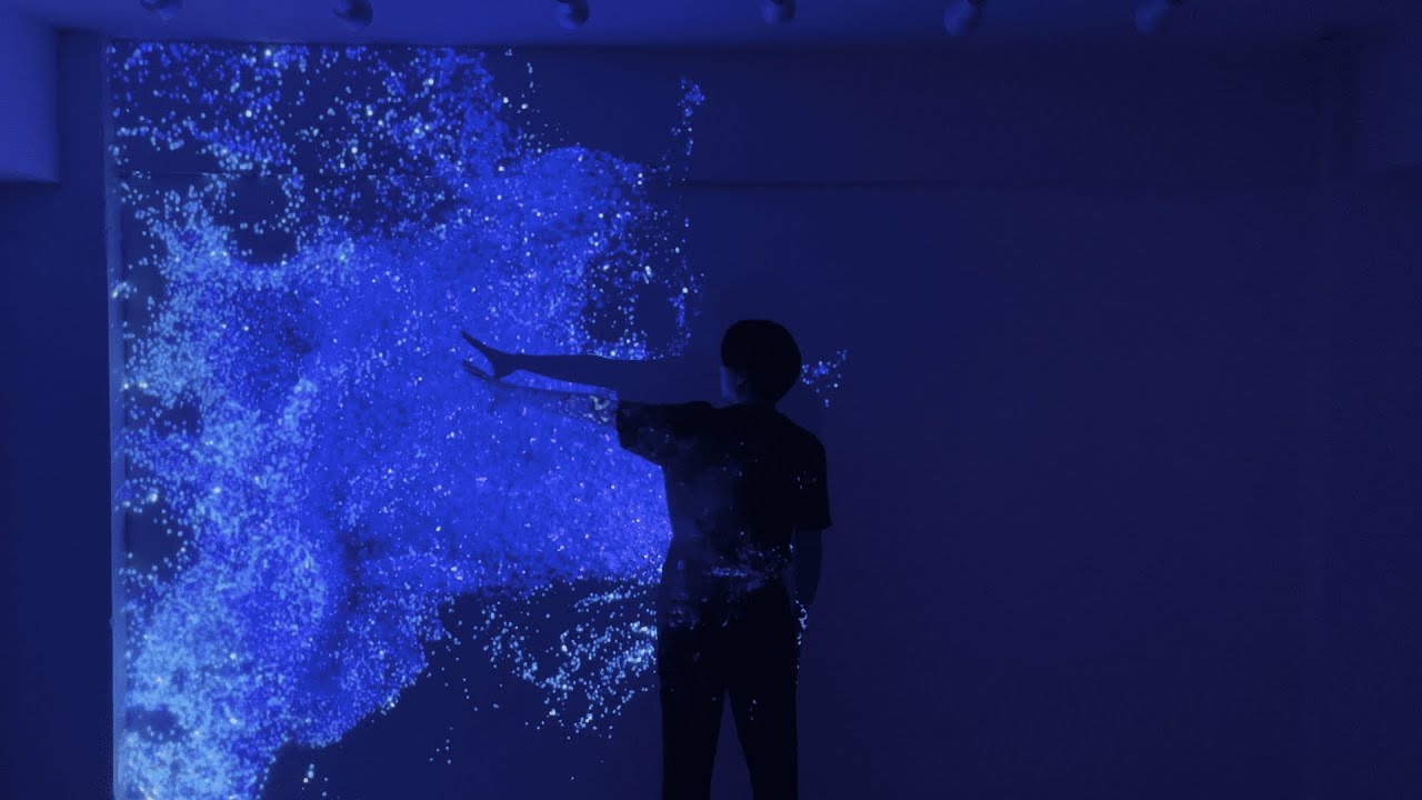 Interactive POPs Particle Test - TouchDesigner + Kinect