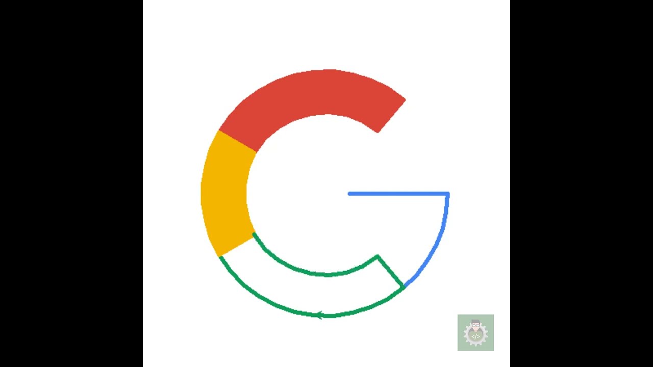 Google Logo using Python Turtle ⁣🐢 Module #shorts #python