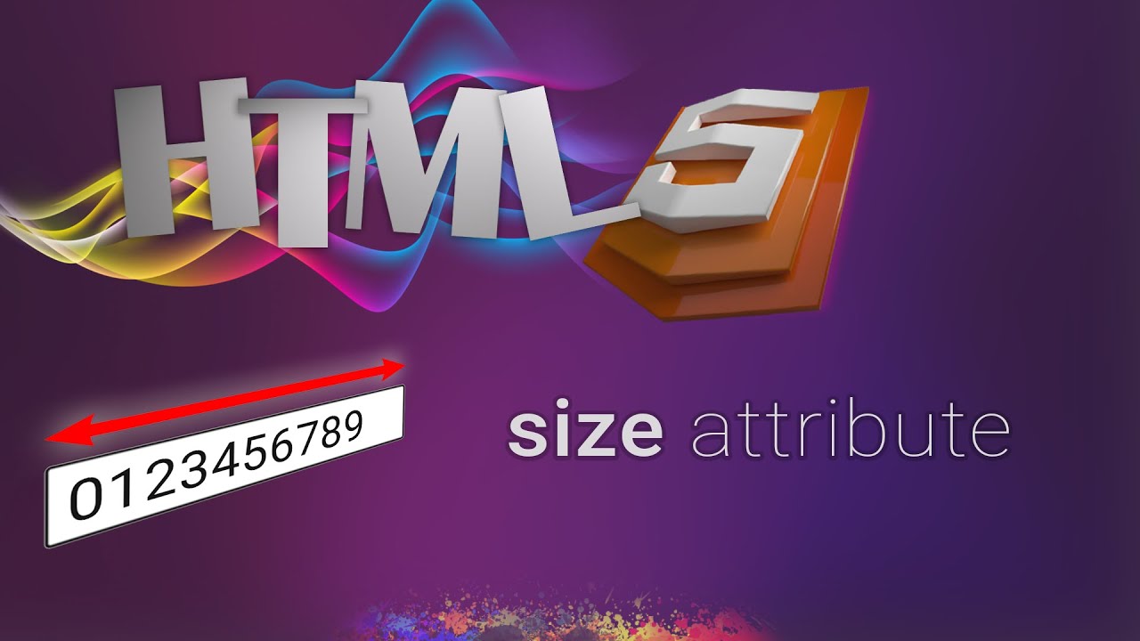 HTML for beginners 59: size attribute