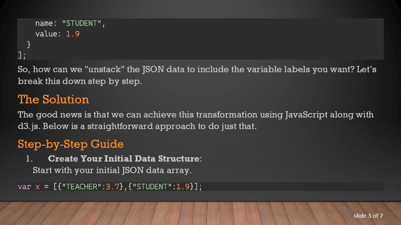 How to Unstack JSON Data in d3.js