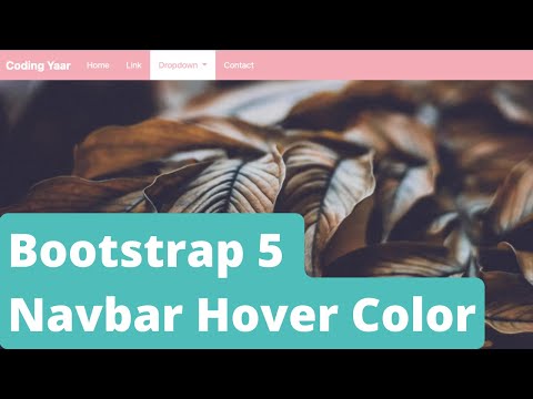 Bootstrap Navbar Hover Effect (color change)