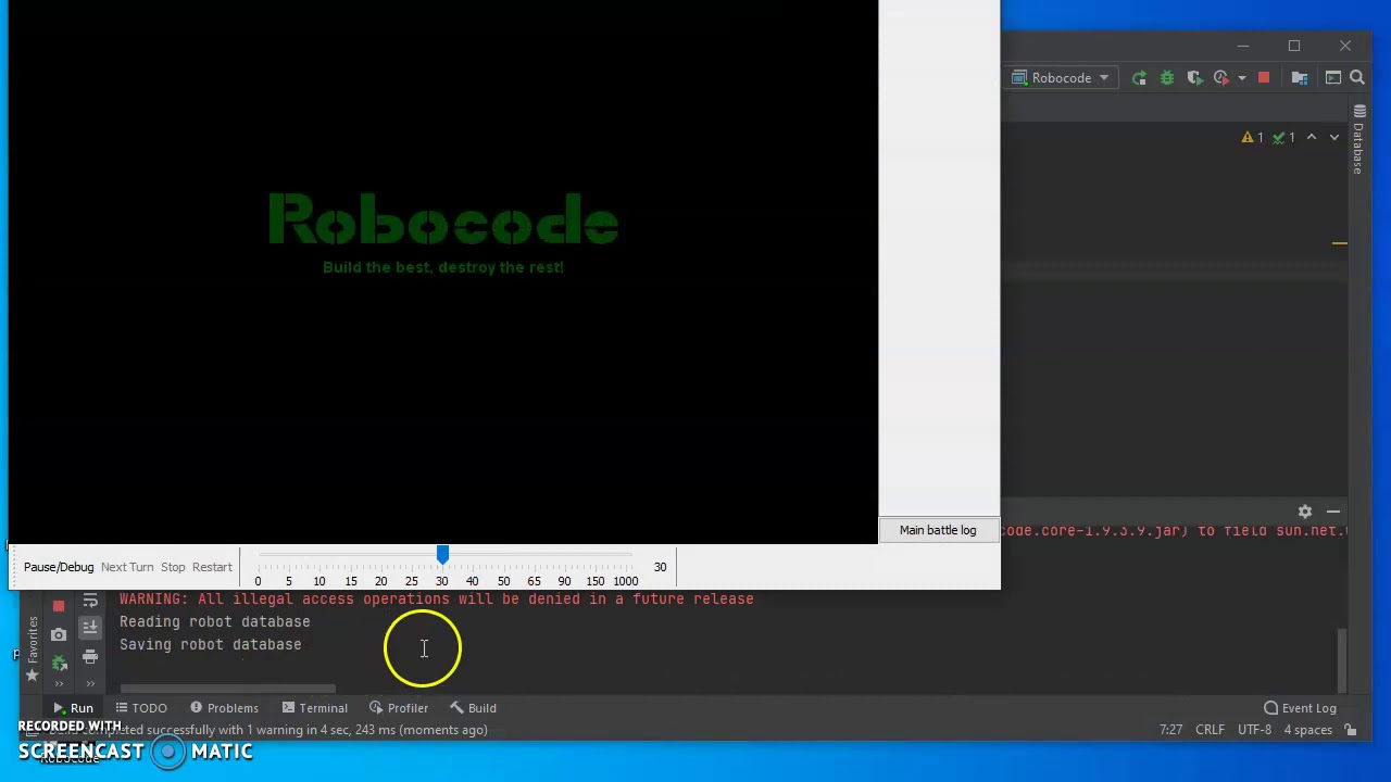 IntelliJ RoboCode runtime setup