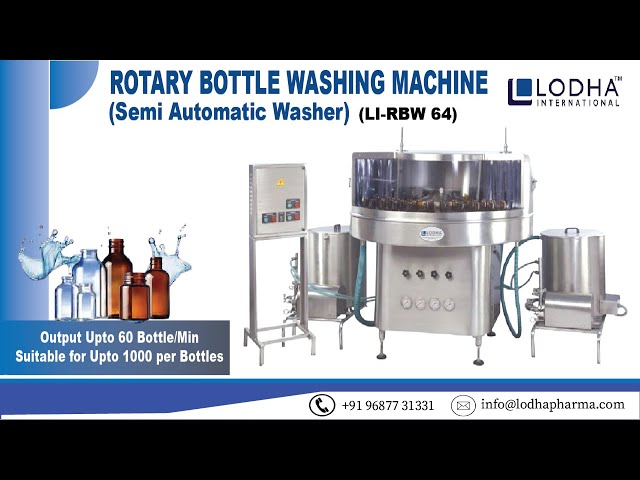 Bottle Washing Machine - Dry Syrup Bottle Washing Machine Manufacturer ...
