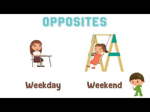 opposite words for preschoolers | Educational video | Antonym for kids