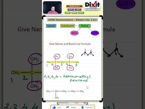 Alkane Names Ex 1.2
