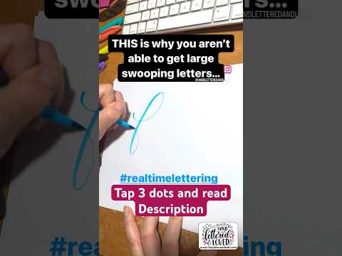 This is why you aren’t able to get large swoopy letters! Tap 3 dots, then read description #shorts