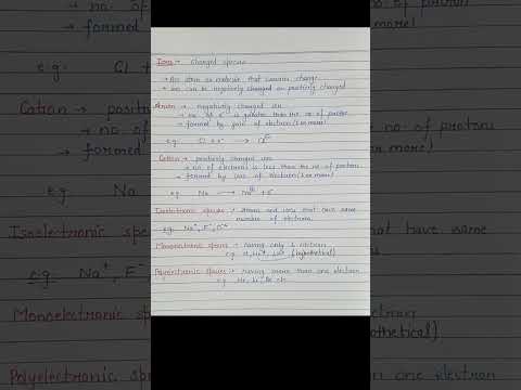 Ions|Anions|Cations|Basic terms used in chemistry