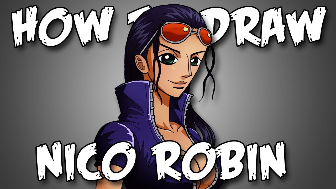 Draw Robin From One Piece - Quick Simple Easy How To Steps For Beginners ニコ・ロビン
