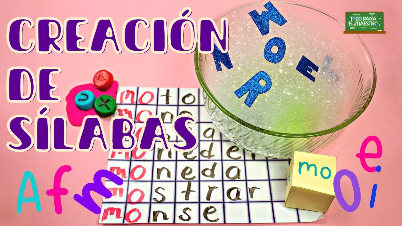 Juegos de Sílabas para formar palabras ✏️📝