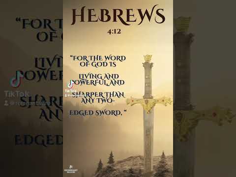 “For the word of God is living and powerful, and sharper than any two-edged sword.” #bible #jesus