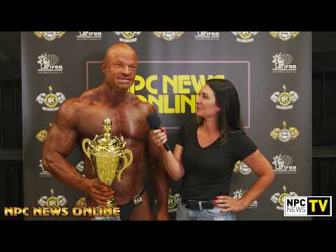 2024 NPC Teen Collegiate & Masters National Championships Bodybuilding 50+ Overall Winner Paul Barne