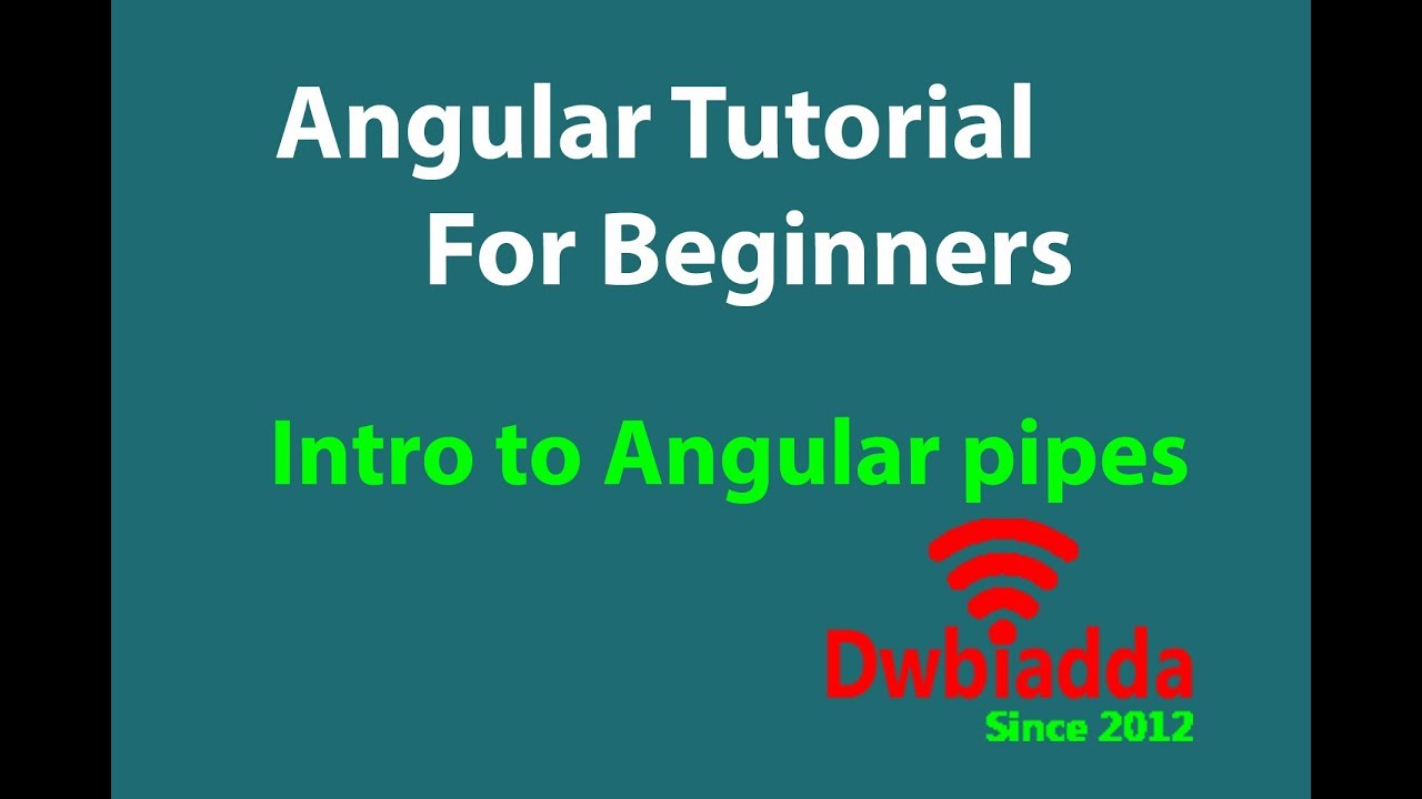 Introduction to angular pipes | Angular tutorial