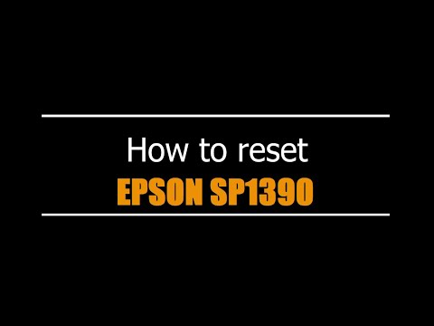 Reset Epson SP1390 - Unlimited - Ink Pads - Reset 100% Virus Free - Reset Epson AP