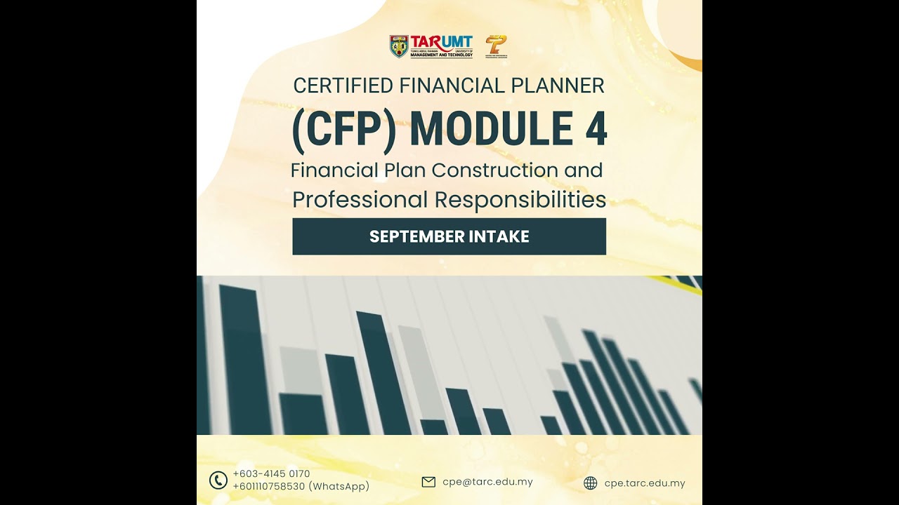 🔖 Elevate your career with the prestigious CERTIFIED FINANCIAL PLANNER (CFP) certification! 🌟