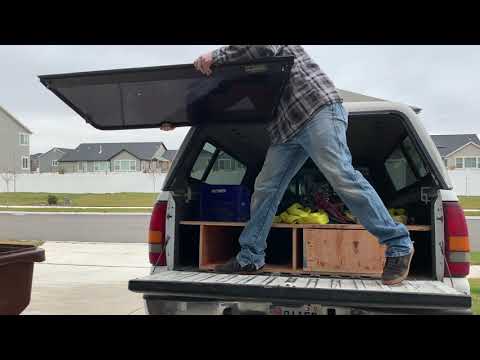 How to re seal a truck shell rear window.