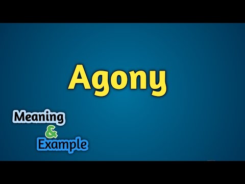 Agony meaning