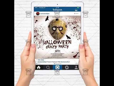 Halloween Scary Party - Seasonal A5 Flyer Template