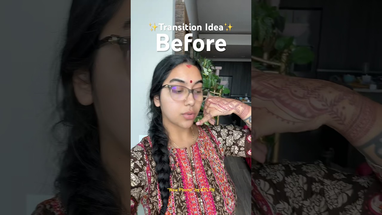 Transition Idea✨ #makeup #beforeandafter #transition #transformation #desi #makeuplook #indian
