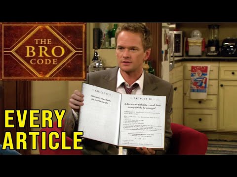 Every "Bro Code Article" - How I Met Your Mother | Best Funny Monments