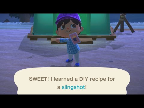 How To Get Slingshot, Slingshot DIY Recipe And Crafting Slingshot - Animal Crossing: New Horizons