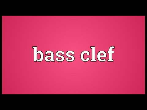 Bass clef Meaning
