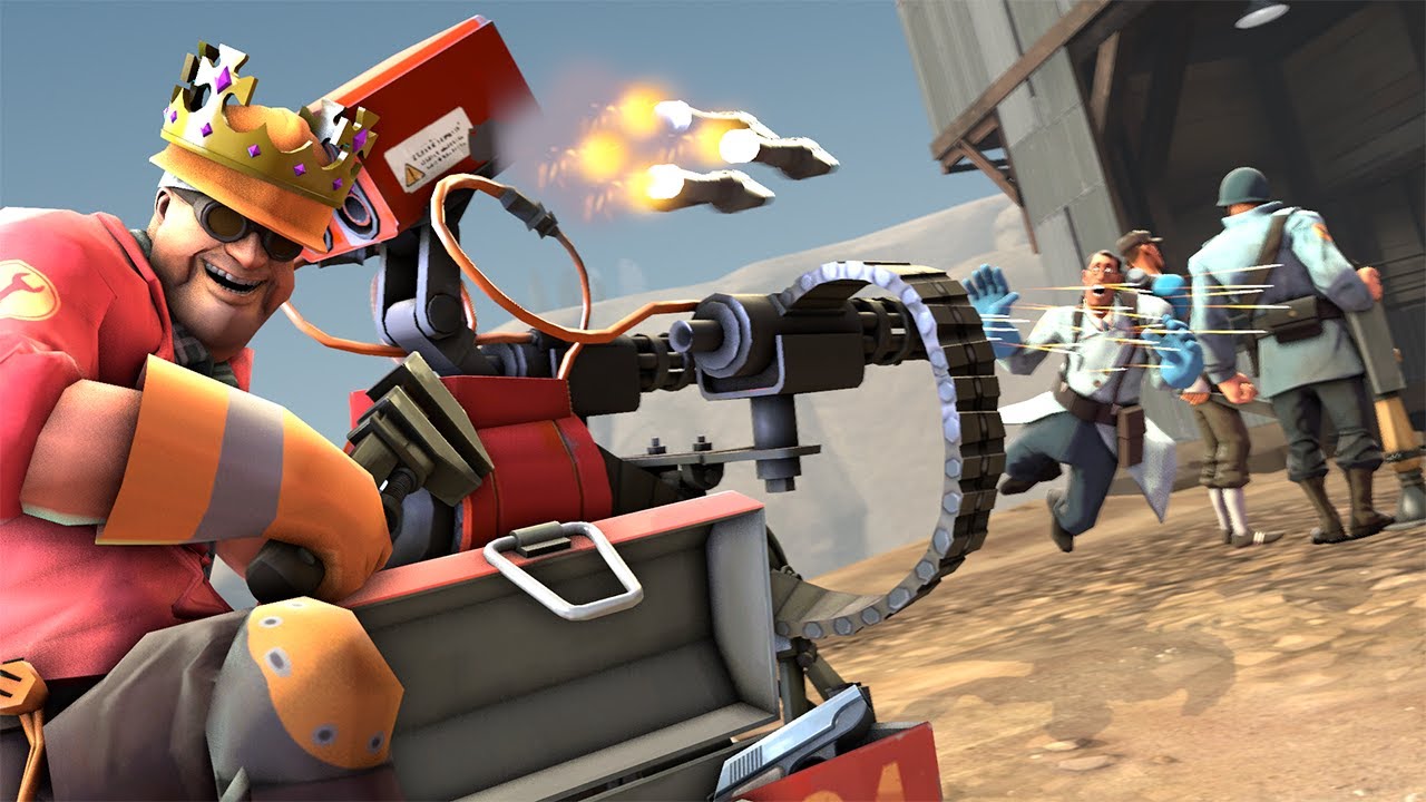 TF2: Battle Engineer building behind them