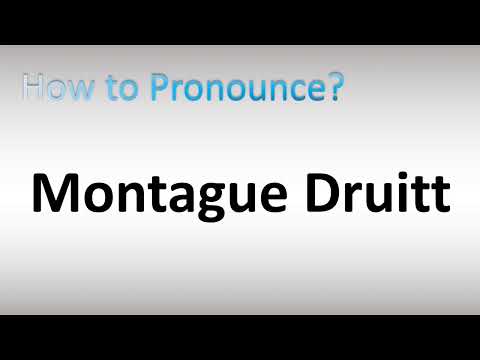 How to Pronounce Montague Druitt