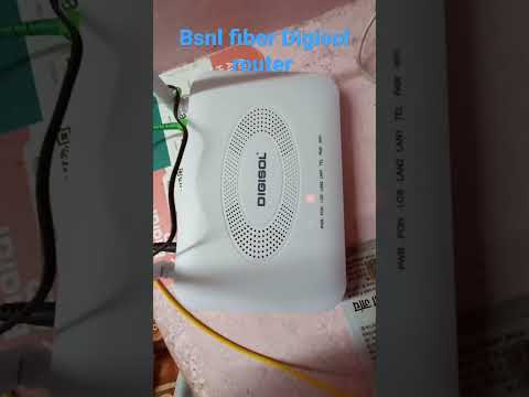 BSNL Fiber Digisol Router PON/WIFI/LOS LIGHT