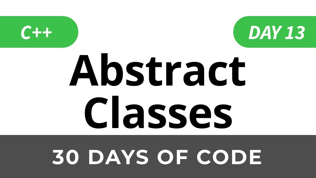Day 13: Abstract Classes - 30 Days of Code HackerRank Solutions