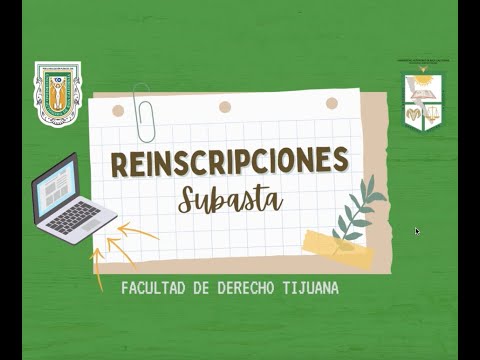 Reinscripciones, una guía