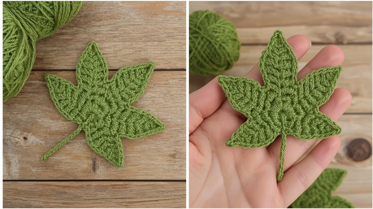 Easy Crochet Maple Leaf Tutorial | Step-by-Step for Beginners