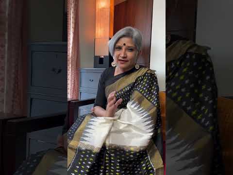 Beautiful handloom Pochampalli Ikat sarees with contrast blouse piece | Sayali Rajadhyaksha Sarees