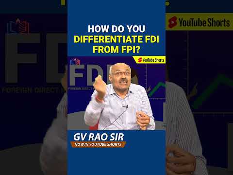 How do you differentiate FDI from FPI? ... #fpi #fdi #foreigninvestment