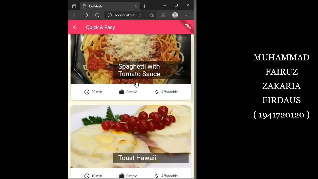 Demo Aplikasi Flutter (Resep Makanan)