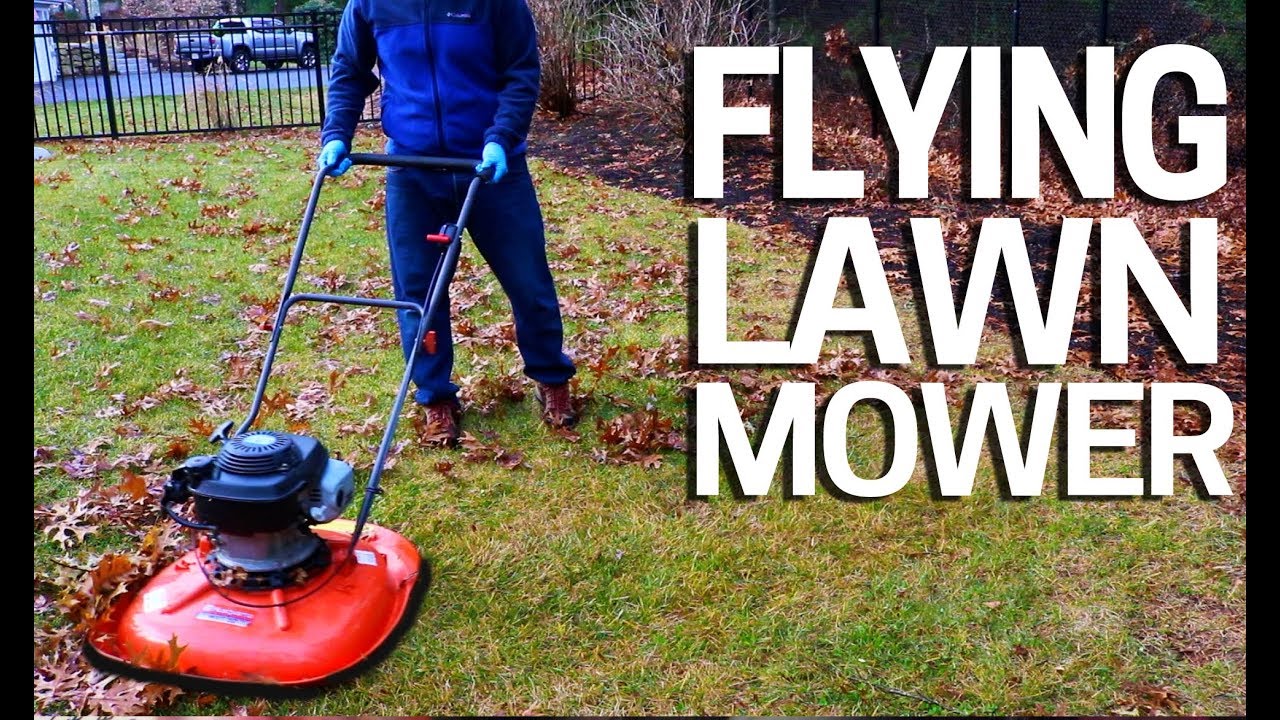 Flying Hovercraft Lawn Mower - No Wheels