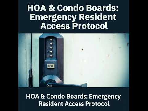 Emergency Access Nightmares: Is Your HOA Prepared for the Midnight Leak?