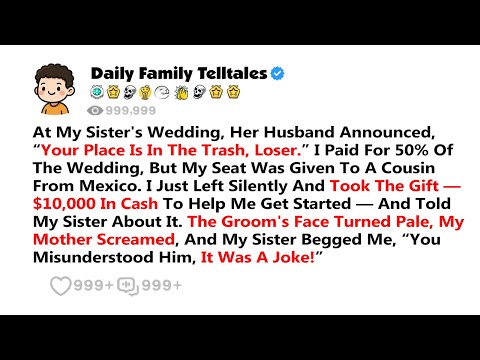 At My Sister's Wedding, Her Husband Announced, “Your Place Is In The Trash, Loser... - Reddit Family