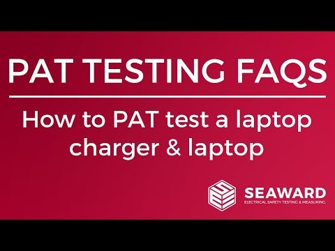 How to PAT test a laptop charger & laptop - Seaward