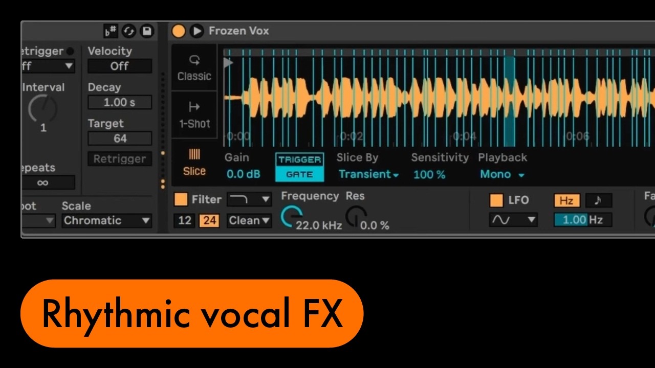Live Tips: Arpeggiator Vocal Chops