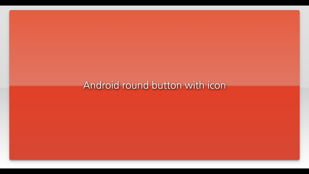 Android round button with icon