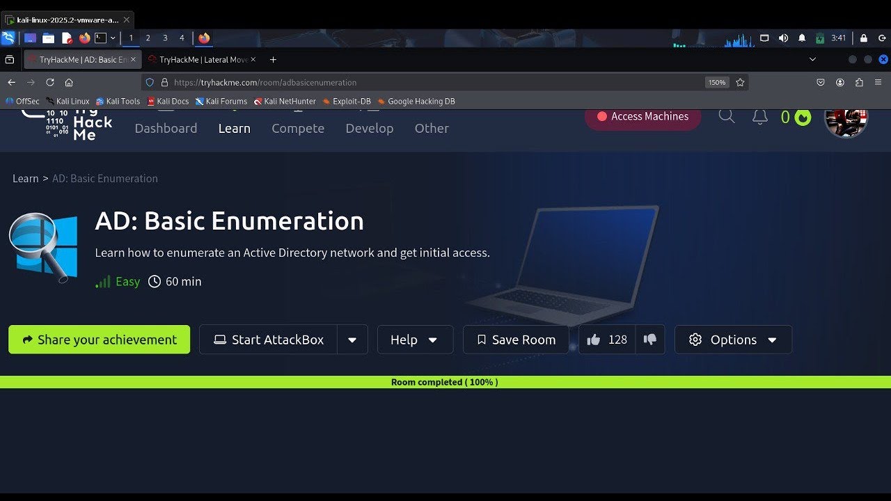 Tryhackme AD: Basic Enumeration
