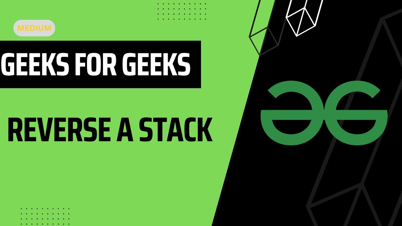 Reverse the stack using recursion gfg question