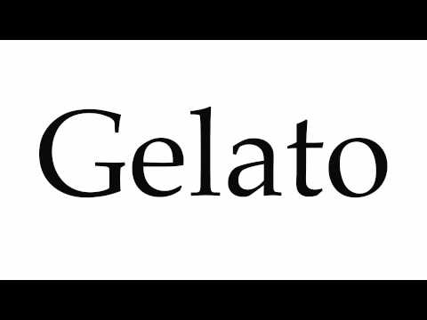 How to Pronounce Gelato